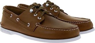 Sperry Top-Sider Authentic Original 3-Eye STS19235 Chaussures bateau en cuir véritable pour homme avec talon EVA Marron, marron, 44 EU