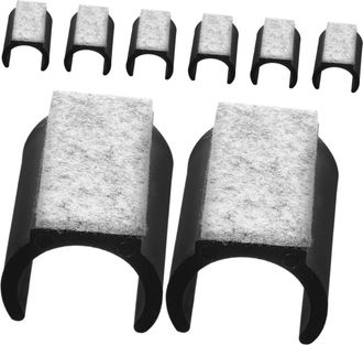 Lurrose 8stücke Stuhlfusskappen Aus Filz rutschfeste Möbelschutzkappen Für Hartholzböden U-förmige Beinschoner Geräuschlose Stuhlfußpolster Rechteckige Stuhls