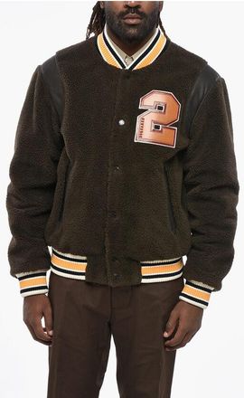 Dsquared2 Teddy Bomber Jacket with Leather Details size 46