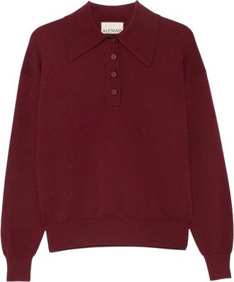 Alemais Claudia Strick-Polo - - Tops - Damen - Rot - M
