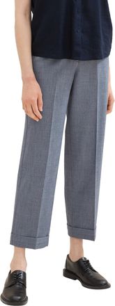 Tom Tailor Damen 1042938 Mia Slim Fit Hose, 36232-Navy Off White Denim Look, 36W / 28L