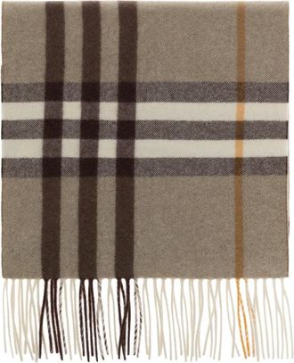 Burberry &Eacute;charpe en cachemire &agrave; motif check d&eacute;grad&eacute; - unisex - Accessoires - Beige - Taille: ONE Size