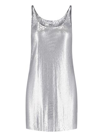 Paco Rabanne Metallic Knit Mini Dress