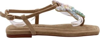 Alma En Pena Alma EN Pena, Femme, Chaussures, Beige, Taille: 38 EU Oostindische Flat Sandal