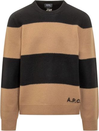 A.P.C. A.p.c., Homme, Pulls, Multicolore, Taille: L Edwardo Sweater