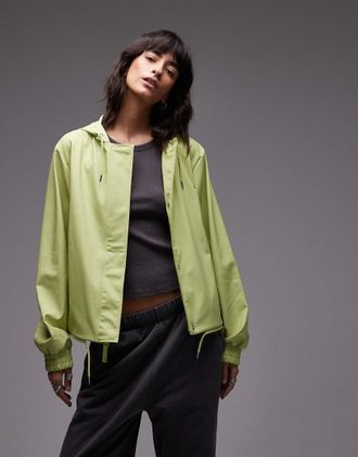 Rains Veste courte - Jaune fluo