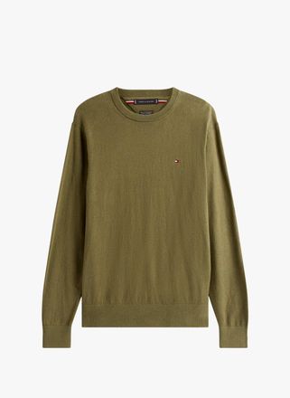 Tommy Hilfiger Pull col rond en coton et cachemire