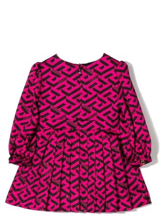 Versace Greca Dress - Fuchsia