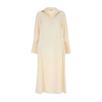 Max Mara Femme, Robes, Beige, Taille: 34 FR Collection de Robes Pures &Eacute;l&eacute;gantes