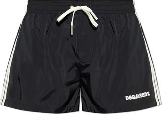 Dsquared2 Homme, Maillots de bain, Noir, Taille: XS Short de bain avec logo