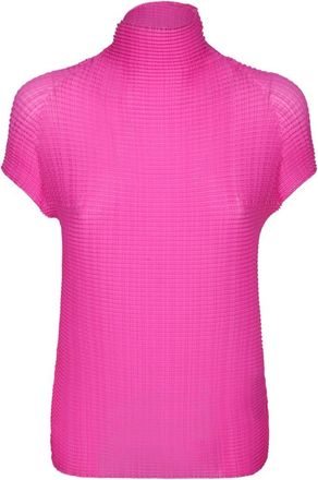 Issey Miyake Femme, Blouses et Chemises, Rose, Taille: 40 FR Wooly Pleats-58