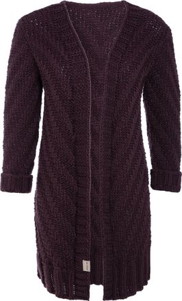 Knit Factory Sally Strickjacke - Mittellange Damen Strickjacken - Cardigan mit Wolle - Grobstrickjacke - Strickweste f&uuml;r den Herbst und Winter - Hochwertige Qualit