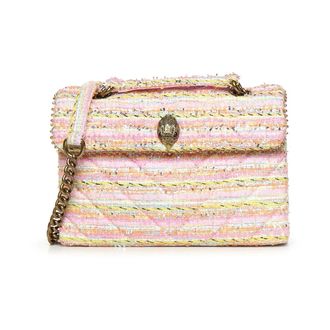 Kurt Geiger Tweed Kensington Bag - - Bags - Damen - Rosa - ONE SIZE