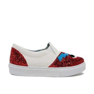 Chiara Ferragni WhiteRed Slip-On Sneakers - - Shoes - Damen - Mehrfarbig - 36 EU