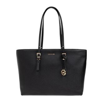 Michael Kors Femme, Sacs, Noir, Taille: ONE Size Quinn Grand Sac Cabas en Cuir Grain&eacute;