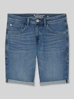 Tom Tailor Regular Fit Jeans Bermudas aus Baumwoll-Mix