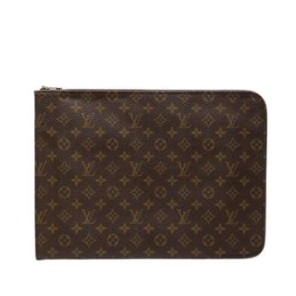 Louis Vuitton Pre-owned Poche Documents Portfolio - Femme - Pre-owned - Brun - Taille: ONE Size