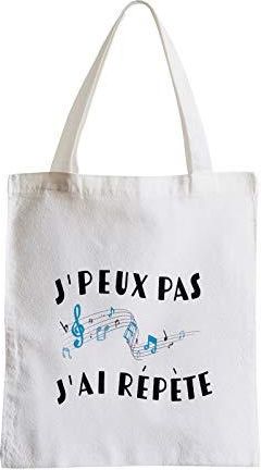 Fabulous Grand Sac Shopping Plage Etudiant JPeux Pas Jai Répète Instrument Musique Rock