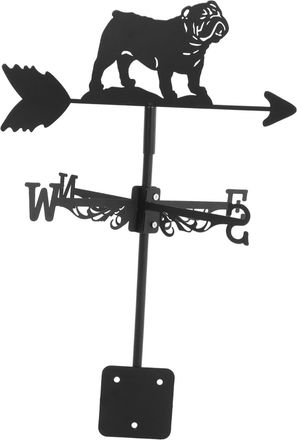 Hemoton Windfahne Hund Dekorativer Wetterhahn für Garten Dach und Außenbereich Einfache Stilvolles Design Funktionales Gartenornament für Bauernhäuser und Kre