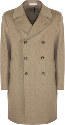 Tagliatore Manteau Long Double-Boutonnage - Homme - Manteaux - Beige - Taille: L