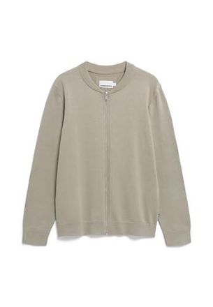 Armedangels Cardigan pour homme en coton bio AGAAMON Regular Fit, Sable clair, XL
