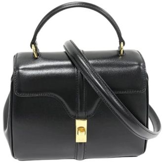 Celine Sac &agrave; main vintage en cuir Pre-owned - Femme - Pre-owned - Noir - Taille: ONE Size