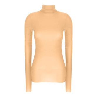 Jil Sander Silk Turtleneck Top - - Tops - Damen - Rosa - L
