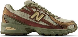 New Balance Unisexe 740 en Marron/Vert/Gris, Synth&eacute;tique, Taille 42.5 Large