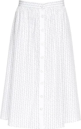 Jeanne Vouland Jupe Bouton Baya Blanc Rayures Noir