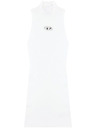 Diesel M-Onervax Kleid mit Stehkragen - Weiß