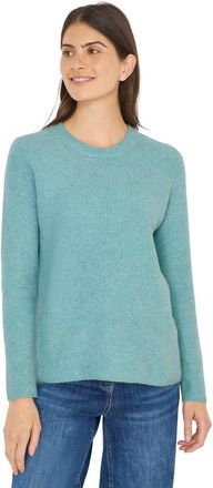 Cecil Damen 3015559 Pullover mit Strukturdetails, Conifere Green Melange, XXL