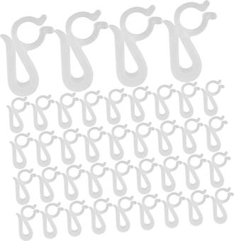 BESPORTBLE 120st&uuml;cke Weihnachtsschmuckhaken S-f&ouml;rmige Christbaumaufh&auml;nger aus Kunststoff Haken f&uuml;r Ornamentaufh&auml;ngung und Dekoration