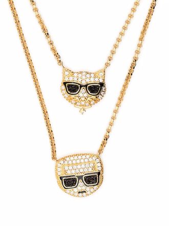 Karl Lagerfeld Ikon Karl Choupette Halskette - Gold