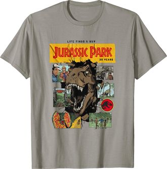 Jurassic Park 30th Anniversary Life Finds a Way T-Shirt