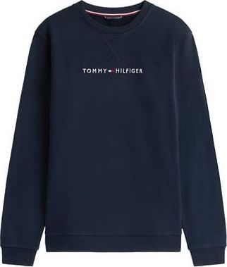 Tommy Hilfiger Sweatshirt droit brod&eacute; en coton m&eacute;lang&eacute;