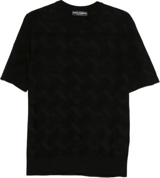 Dolce & Gabbana Homme, Tops, Noir, Taille: L T-Chemises