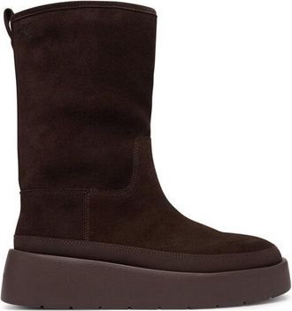 Calvin Klein Schneeschuhe Flatform Mid Boot Suede Wl HW0HW03181 Braun