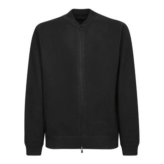 Dell'Oglio Homme, Pulls, Noir, Taille: 2XL Cardigan Bomber CZip 90/10 Delloglio