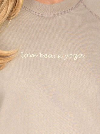 Magadi Yoga & Relax Shirt Bella aus Sweat-Stoff mit Love Peace Yoga