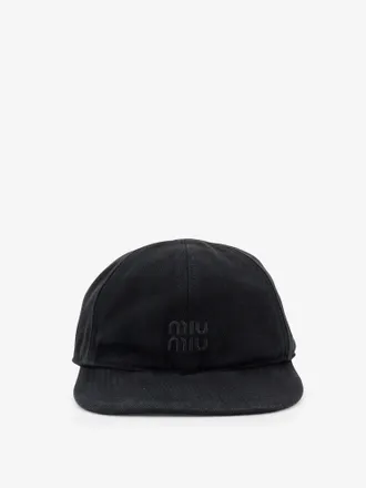 Miu Miu Black denim hat - MIU MIU - gender_Woman