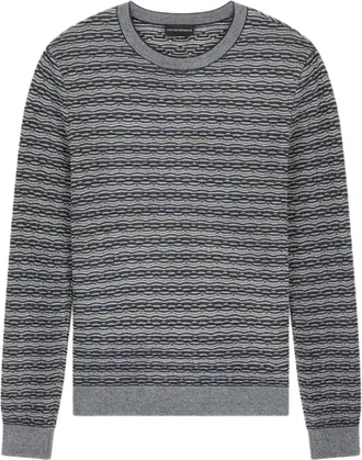 Emporio Armani Girocollo Jaquard - Homme - Pulls - Multicolore - Taille: XL