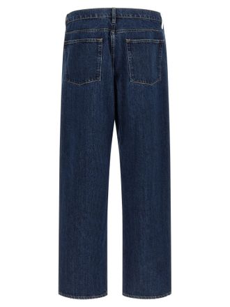 Jil Sander Mens Blue Cotton Straight-Leg Jeans Clothing