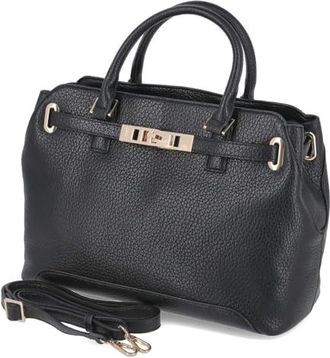 L.Credi sac &agrave; main sac &agrave; &eacute;paule Renate Handle Bag Black noir