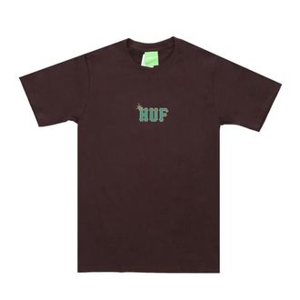 HUF Huf, Homme, Tops, Brun, Taille: L Sideline Tee