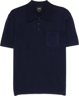 A.P.C. A.p.c., Homme, Tops, Bleu, Taille: XL Polo