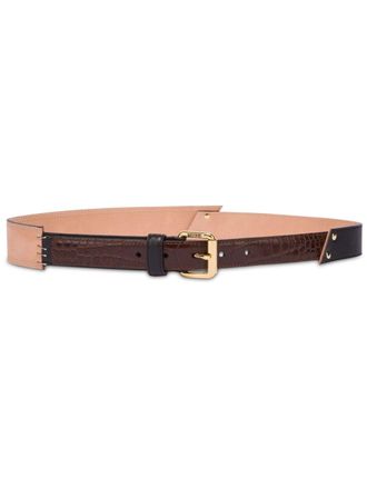 Moschino ceinture colour block - Noir