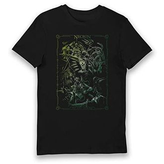 Bioworld T-shirt Warhammer 40,000 Arm&eacute;e Necron Marchandise sous Licence Officielle, Excellente Id&eacute;e Cadeau - Taille XL Noir
