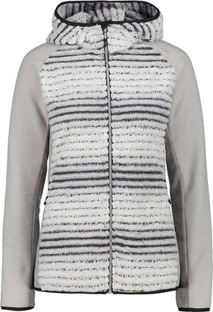 F.lli Campagnolo Damen Printed Highloft Jacket Fleecejacke, Bone, 50