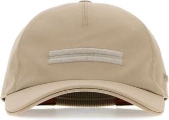 Ermenegildo Zegna Microfiber Motorin Baseball Cap - - Accessories - Herren - Beige - XL