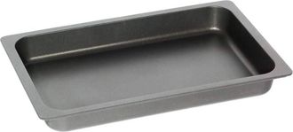 AMT Gastroguss Gastronorm - Beh&auml;lter hoch GN 1/1 glatt, induktionsgeeignet, 53 cm x 32,5 cm, 5,5 cm hoch, ohne Griffe, Lotan Antihaft-Veredelung, AMZN-I-55333